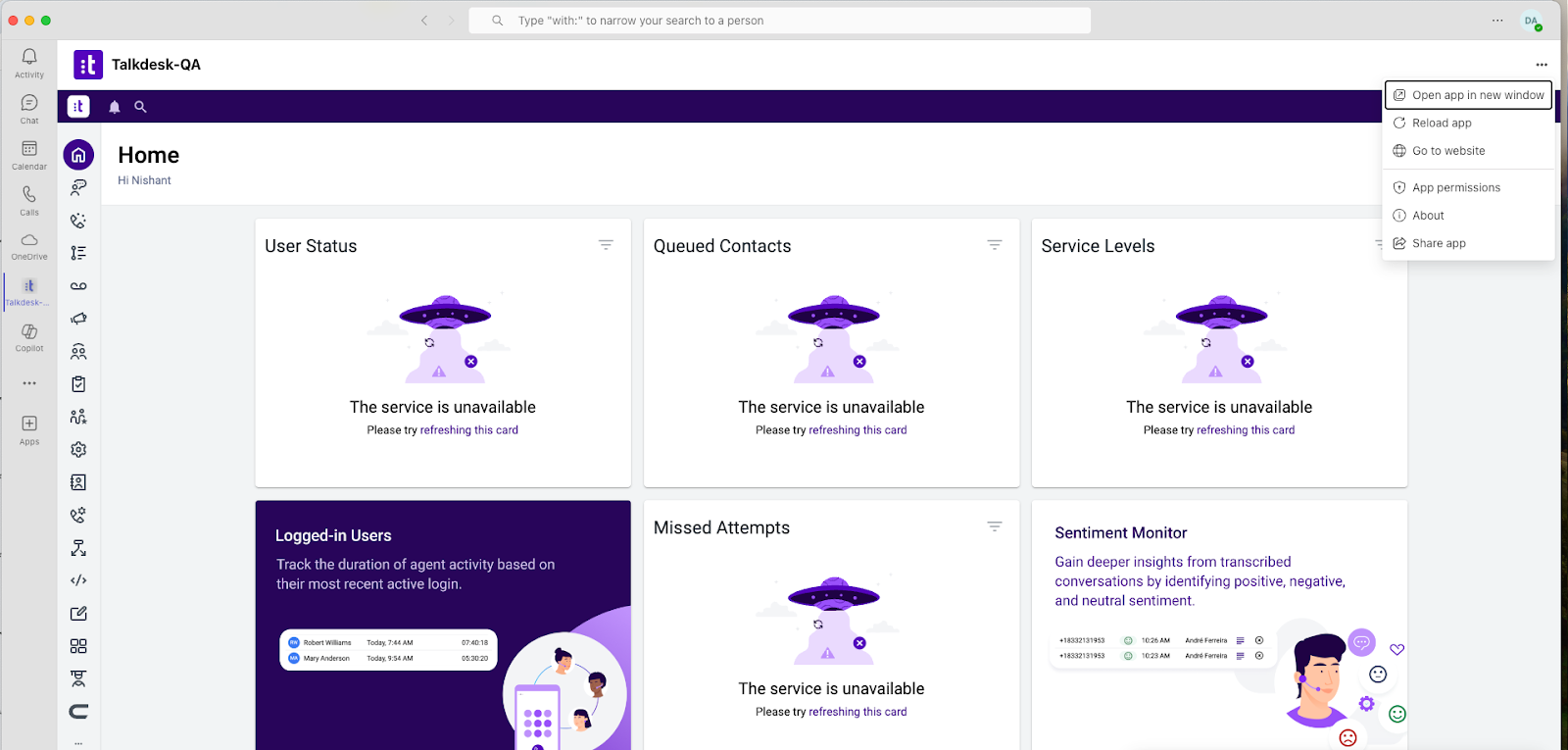 Talkdesk Embedded in Microsoft Teams – Knowledge Base