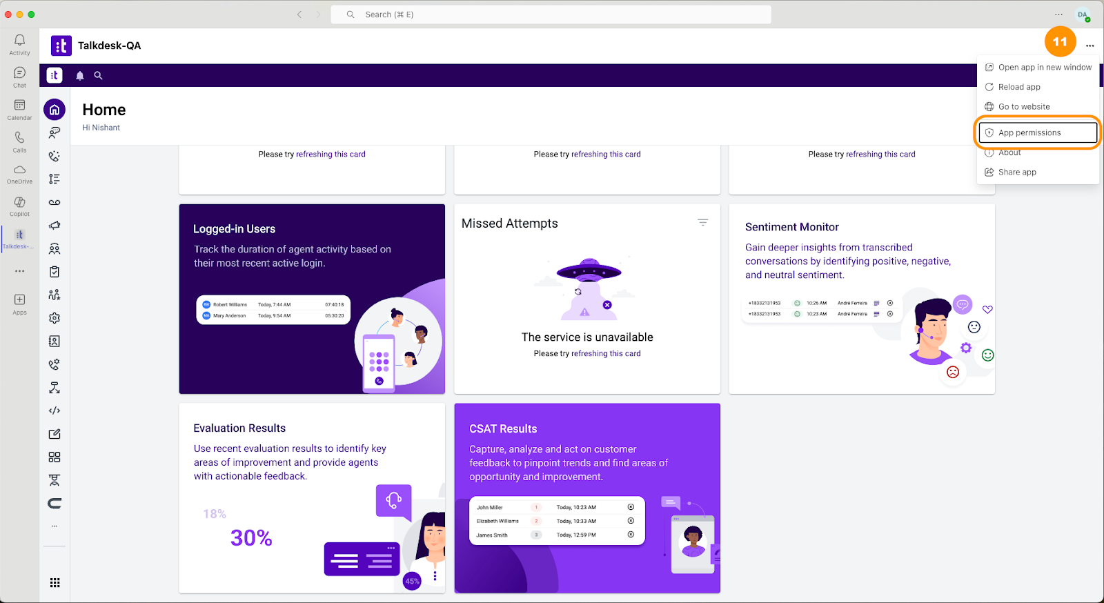 Talkdesk Embedded in Microsoft Teams – Knowledge Base