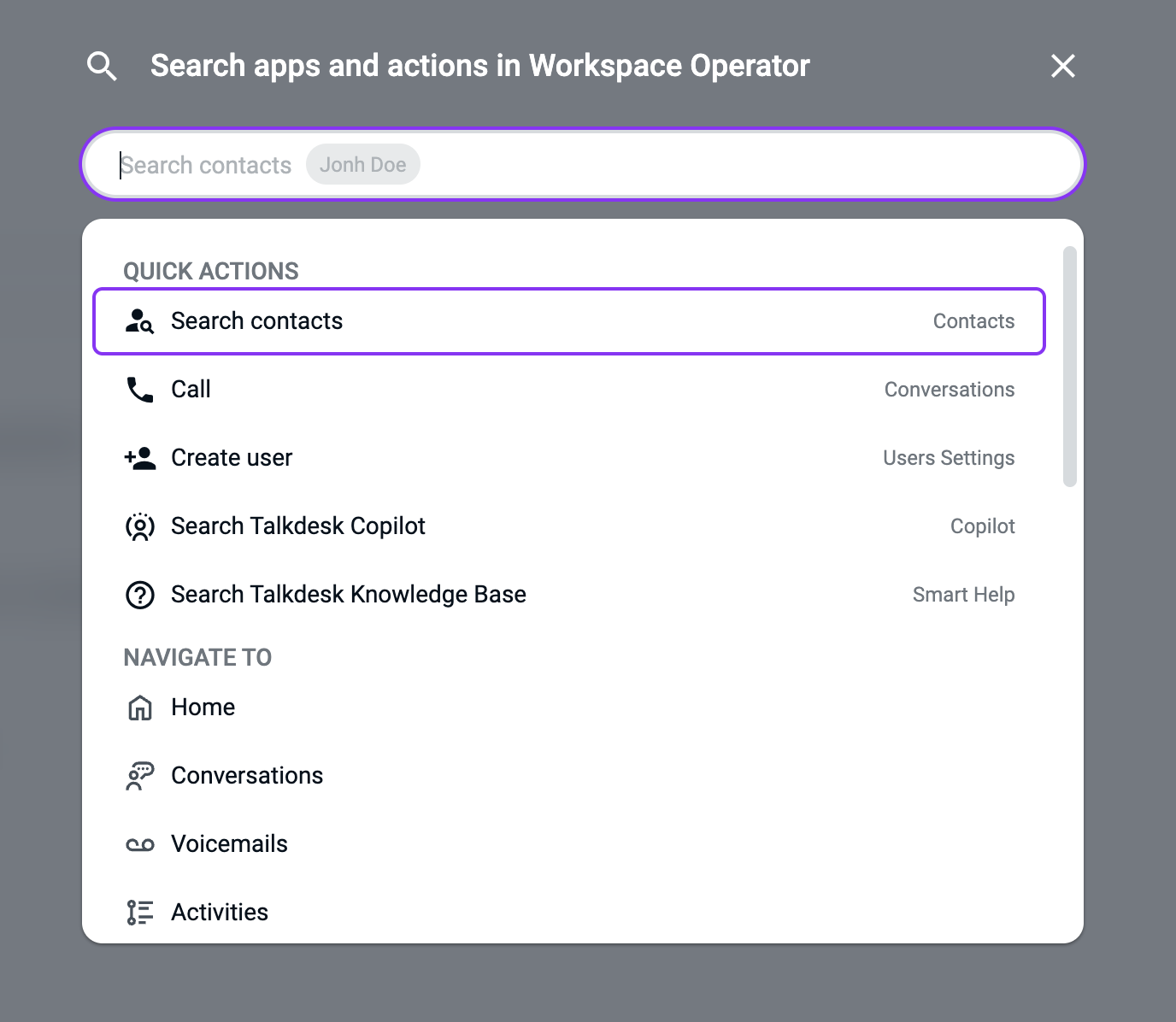 Workspace Operator – Knowledge Base