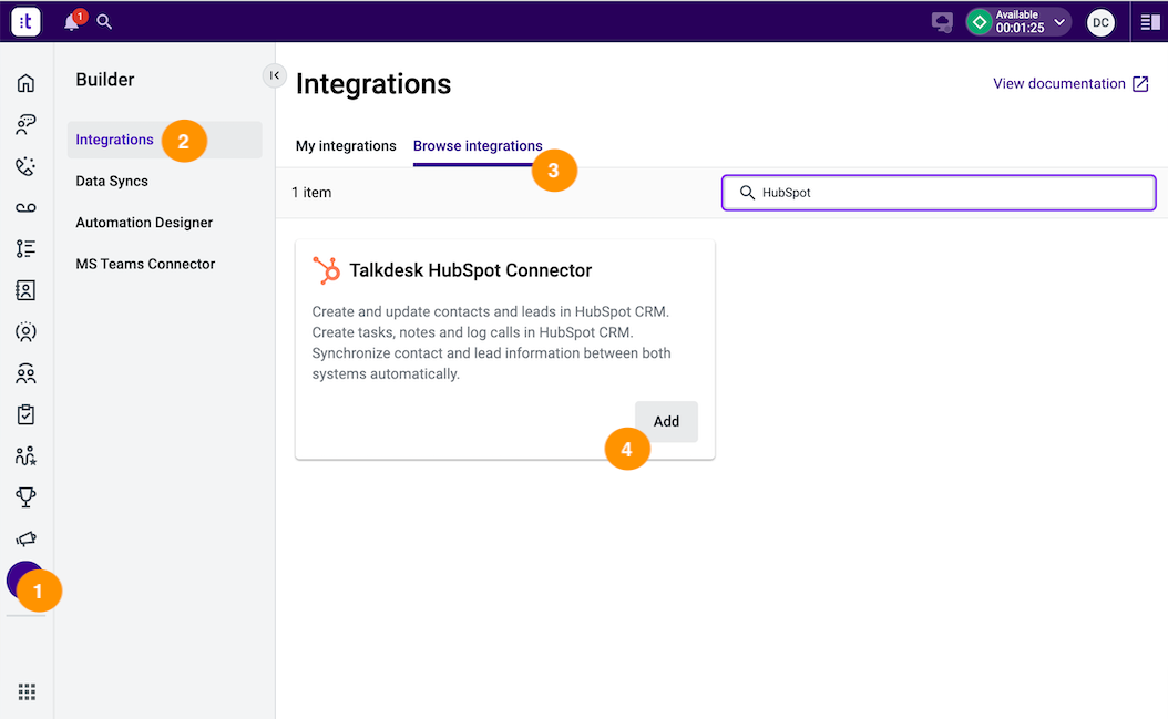 HubSpot Connector Activation – Knowledge Base