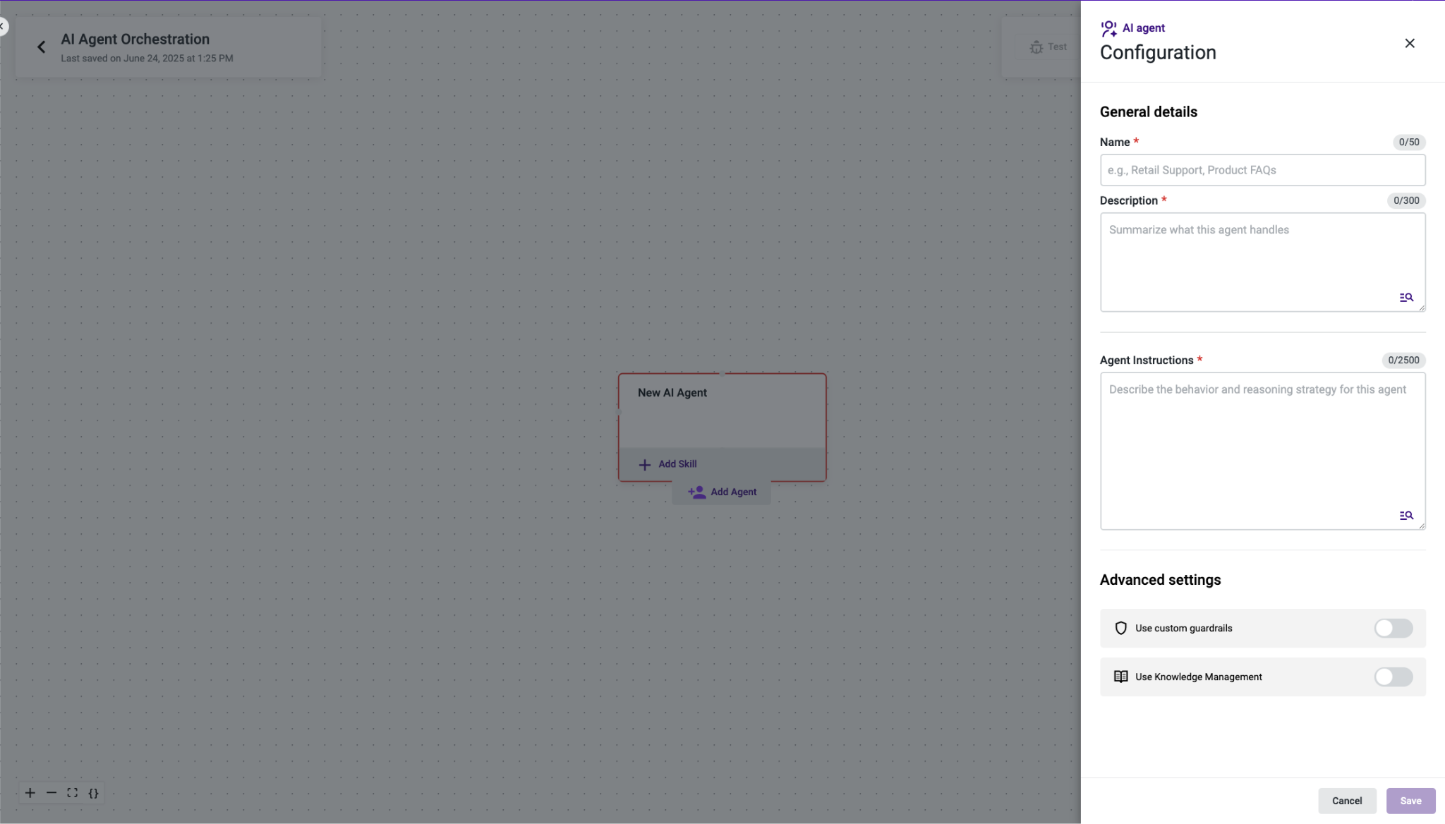 AI Agent Platform: Build - AI Agent Node – Knowledge Base