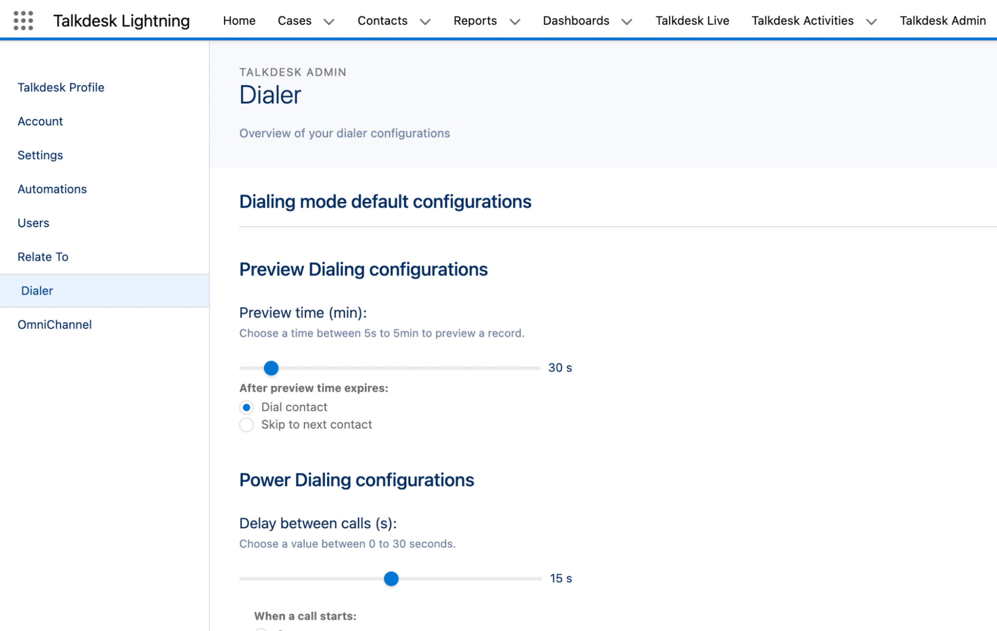 Setting up Talkdesk Dialer for Salesforce – Knowledge Base