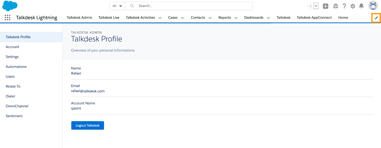 Setting up Talkdesk Dialer for Salesforce – Knowledge Base