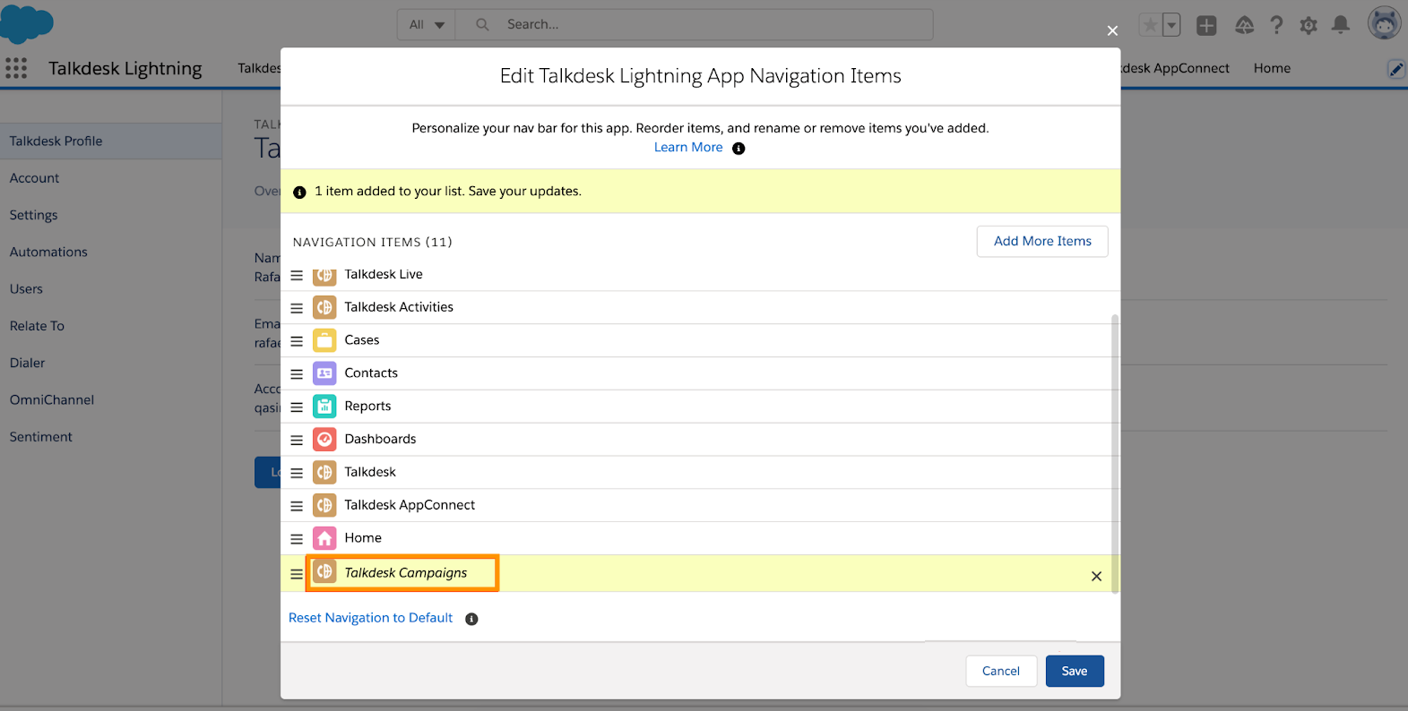 Setting up Talkdesk Dialer for Salesforce – Knowledge Base