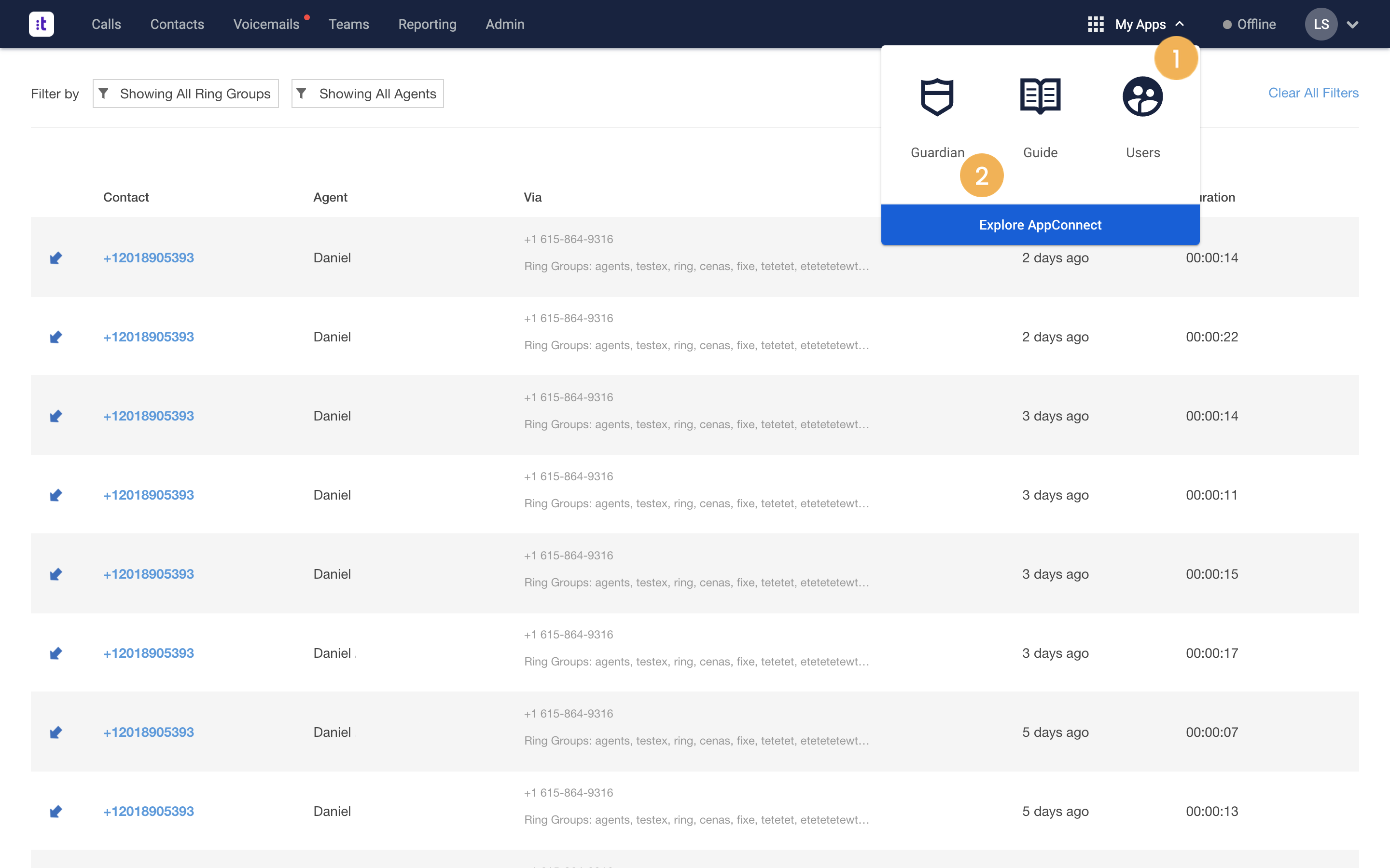 Using Talkdesk Guardian Reporting – Knowledge Base