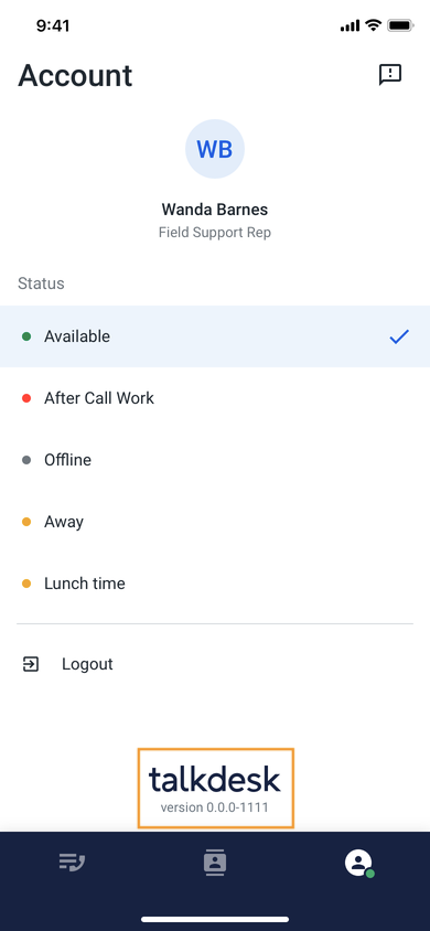 Talkdesk Conversations Mobile App: Overview – Knowledge Base