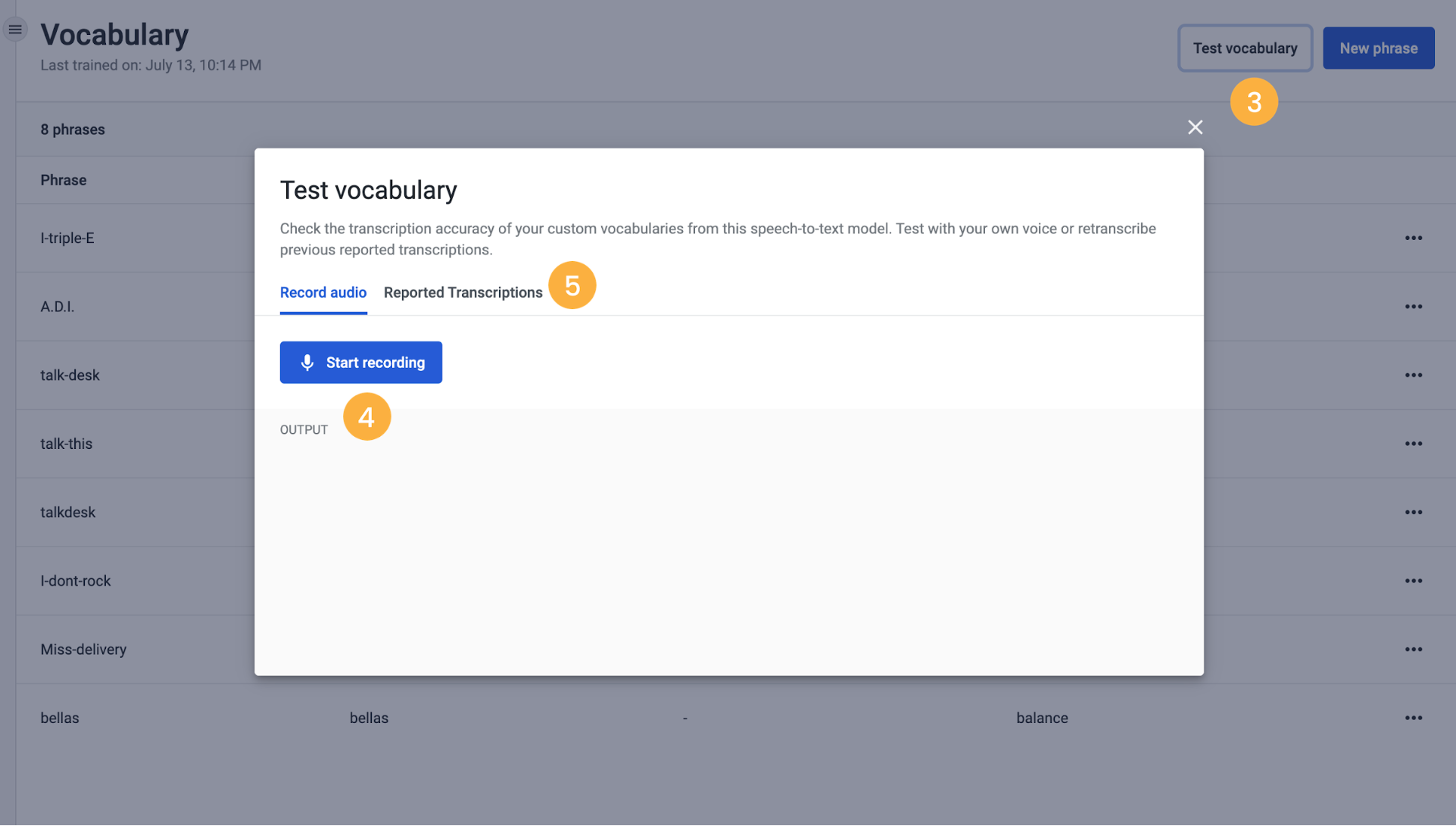 Formación de Speech-to-Text Models en AI Trainer – Knowledge Base