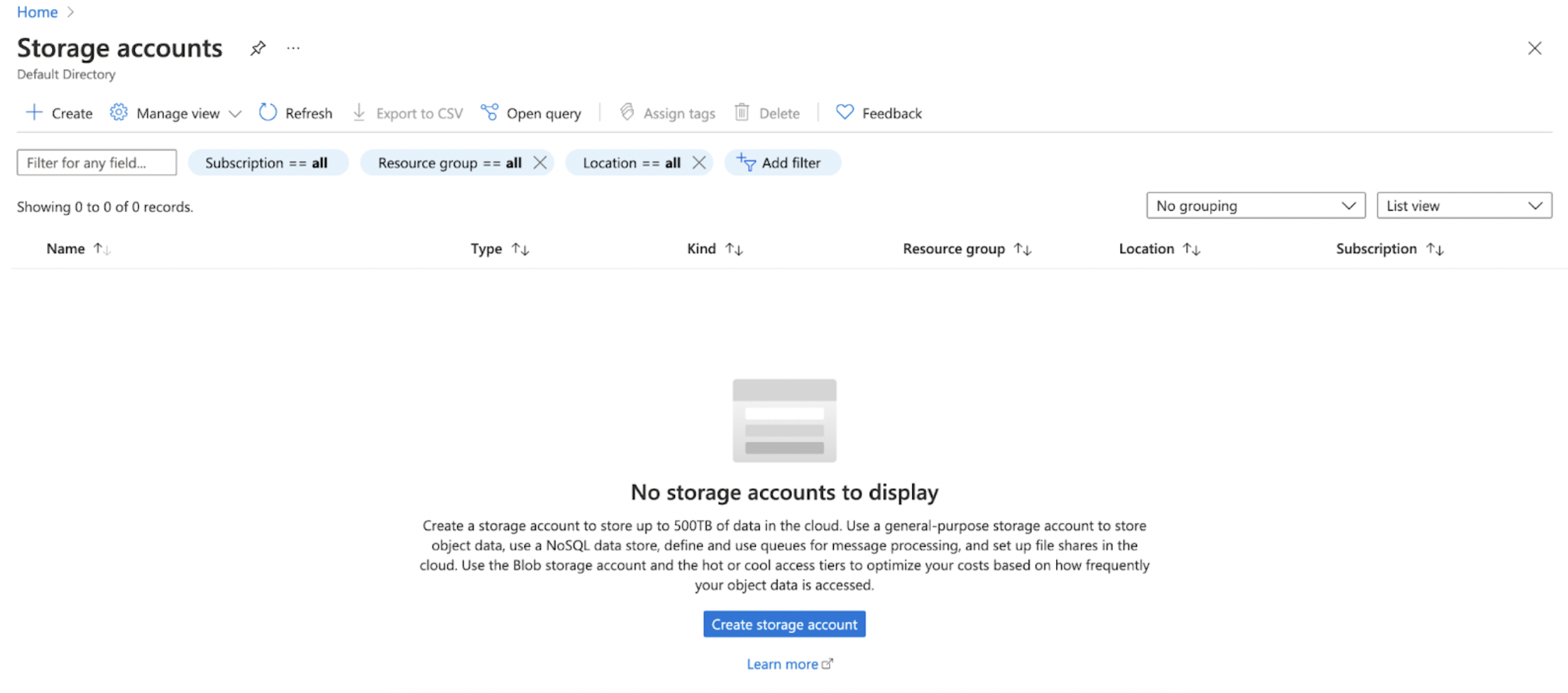 [storage And Retention] Setting Up A Custom Microsoft Azure Storage