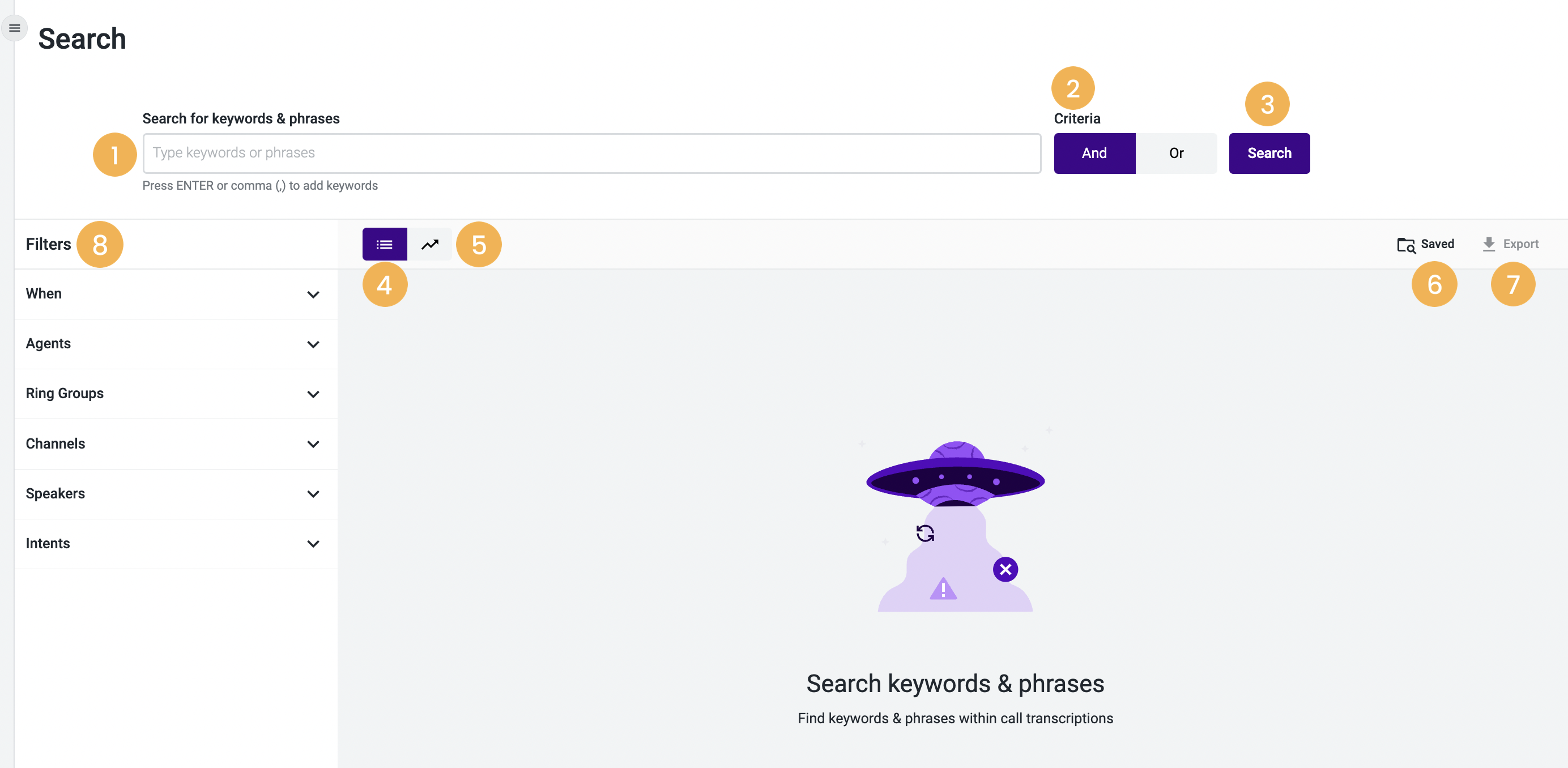 Using Search With Interaction Analytics Knowledge Base