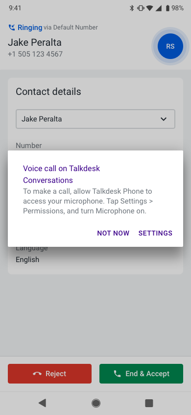 Using Talkdesk Conversations Mobile App: Android – Knowledge Base